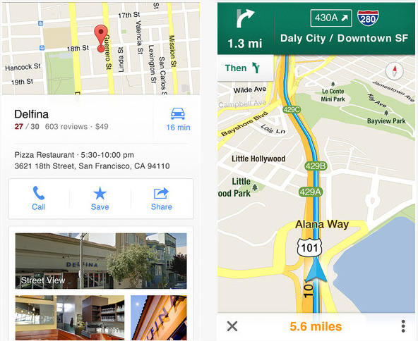 L'application Google Maps de retour dans l'App Store et dans l'iPhone!