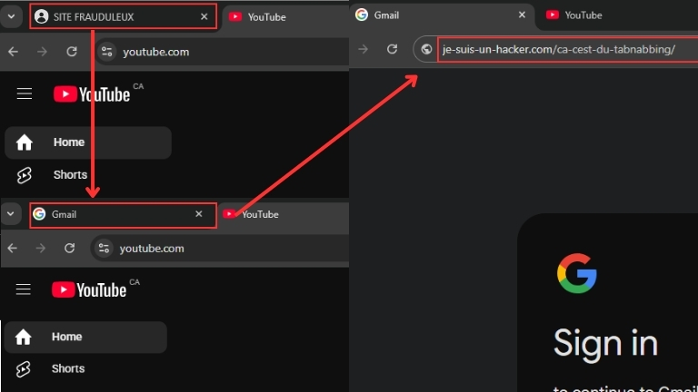 Le tabnabbing, une arnaque avec nos propres navigateurs!