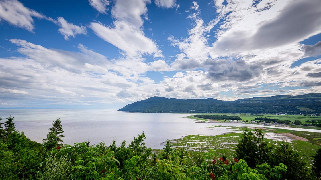 La plus belle vue sur le cratère de Charlevoix