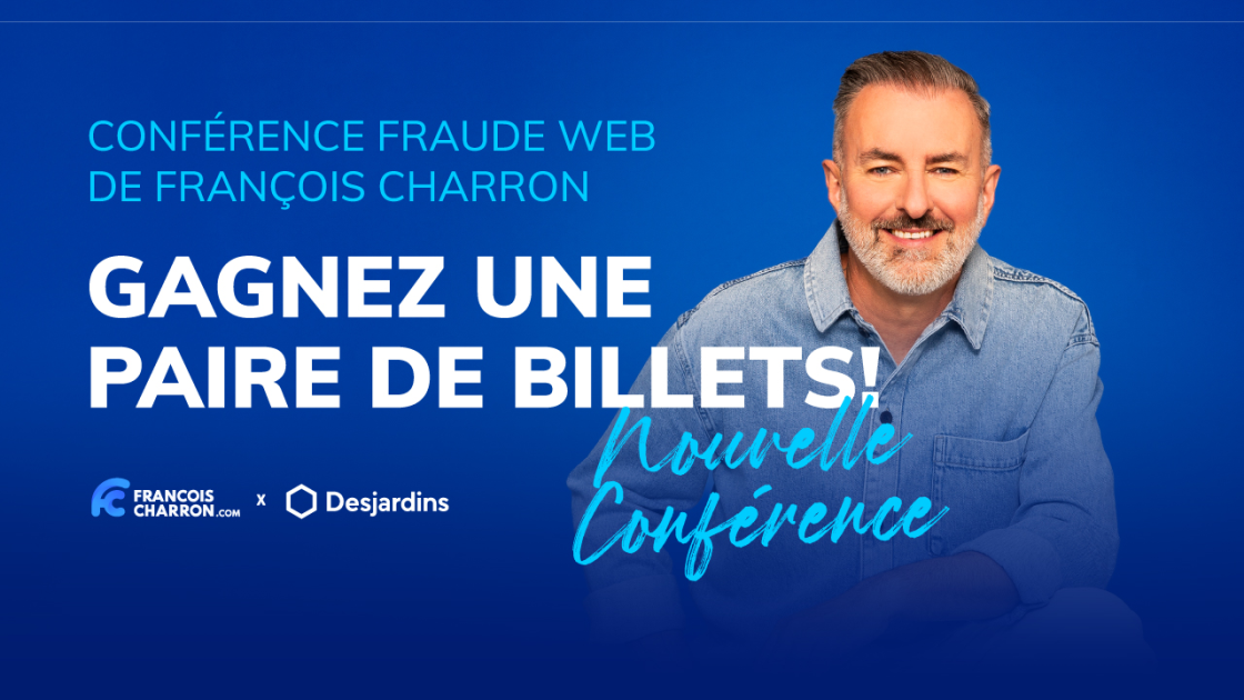 Gagnez votre place pour la conférence de François Charron