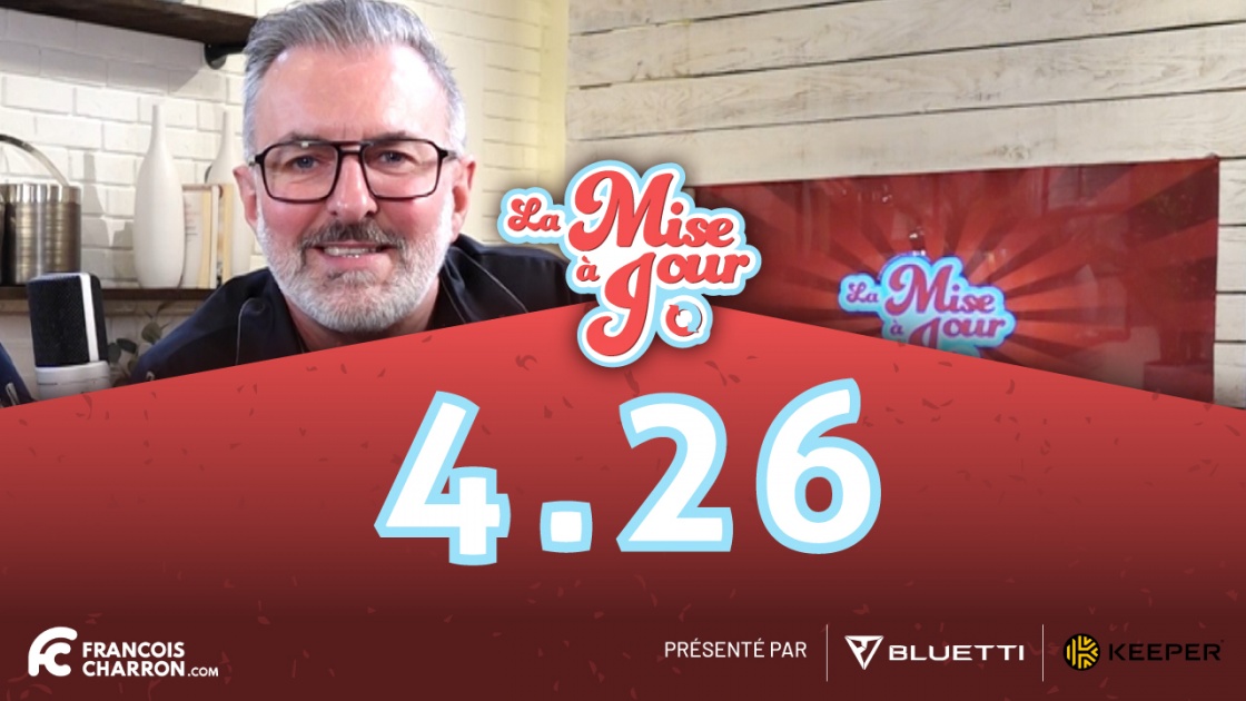 MAJ 4.26: François seul aux commandes!
