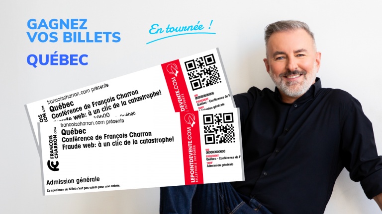 Gagnez votre place pour la conférence de François Charron à Québec!