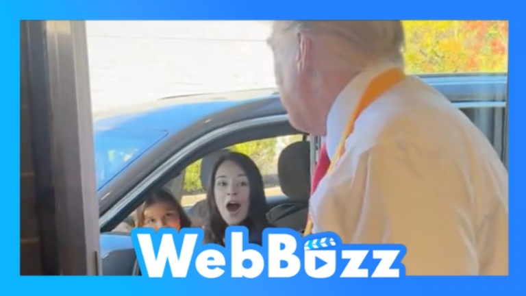 Trump joue à l'employé chez McDo